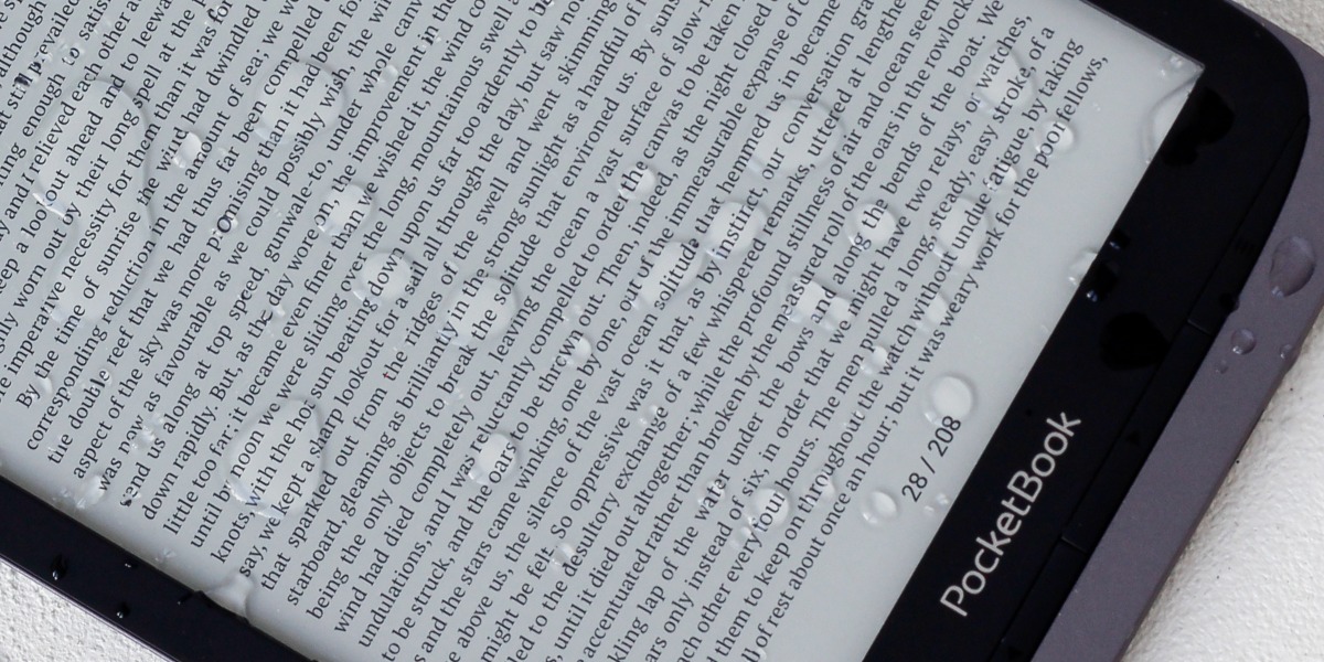 Water-resistant e-reader with IPX7 or IPX8: how well your device is ...
